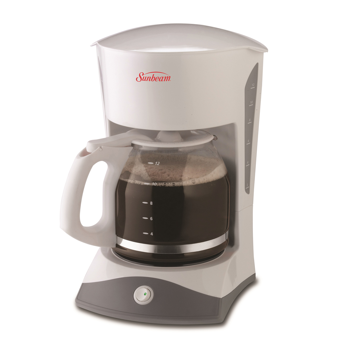 Cafetière Sunbeam 12 tasses à interrupteur, Blanc 6971-033 | Sunbeam Canada
